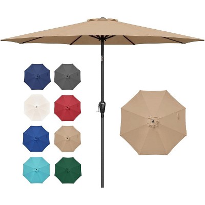 Osparple Beach Umbrellas For Sand 9 Ft Umbrella For Patio With Crank ...