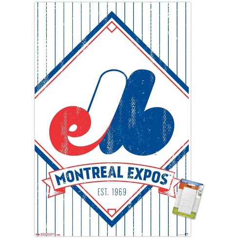 Trends International Mlb Montreal Expos - Retro Logo 19 Unframed Wall ...