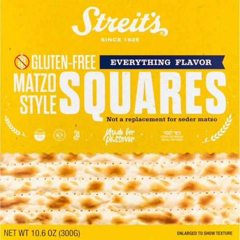 Streits Square Matzo Everything - Case Of 12 - 10.5 Oz : Target