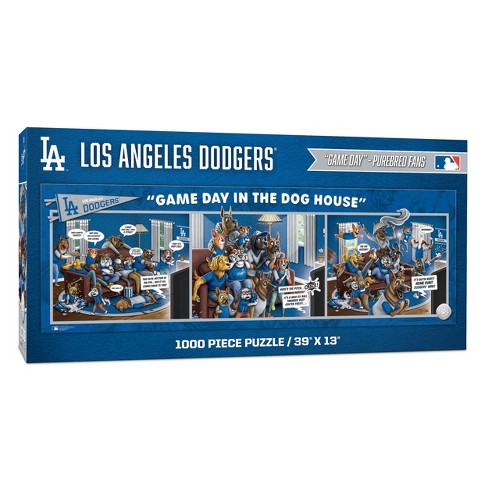 Mlb Los Angeles Dodgers Game Day In The Dog House Puzzle - 1000pc : Target