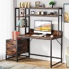 Tribesigns 55 Inch Computer Desk With 2 Drawers Brown : Target