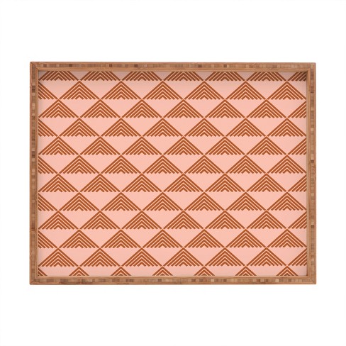 June Journal Triangular Lines In Terracotta Large Rectangular Bamboo ...