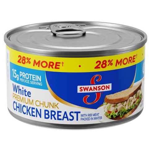 Swanson Premium White Chunk Chicken Breast In Water - 12.5oz : Target