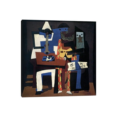 18" X 18" X 1.5" Three Musicians By Pablo Picasso Wall Canvas - Icanvas ...