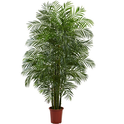 Nearly Natural 7.5-ft Areca Palm Tree Uv Resistant (indoor/outdoor ...