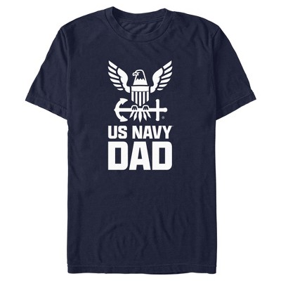 Men's United States Navy Official Eagle Logo Dad T-shirt - Navy Blue ...