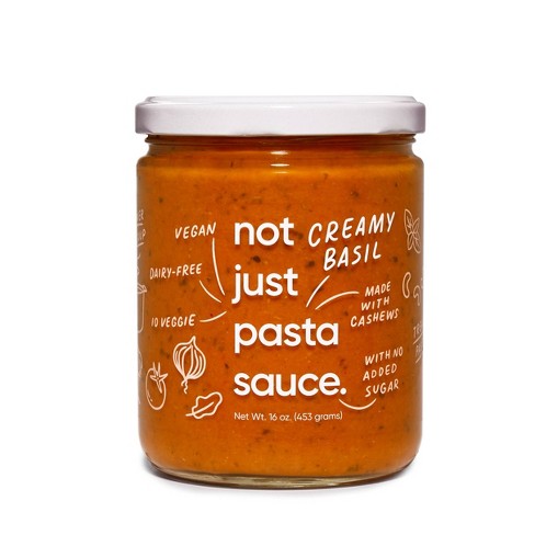 Not Just Creamy Basil Pasta Sauce - 16oz : Target