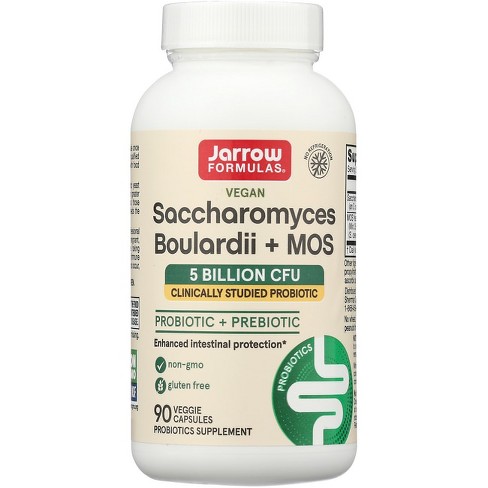 Jarrow Formulas, Inc. Vegan Saccharomyces Boulardii + Mos 5 Billion Cfu ...