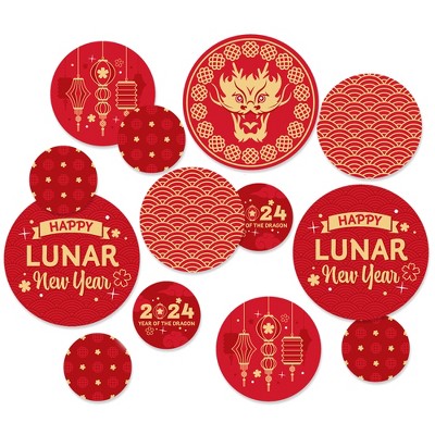 Big Dot Of Happiness Lunar New Year - Lantern Decorations Diy 2024 Year ...