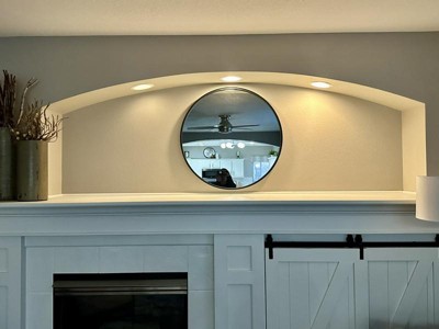 34" Round Decorative Wall Mirror - Threshold™ Designed With Studio ...