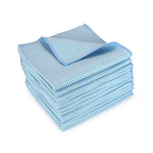 Smart Choice Waffle Cleaning Cloth 16x16 Blue (12/pack) : Target