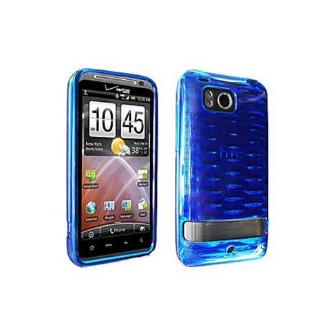 Verizon High Gloss Silicone Case For Htc Thunderbolt 6400 -blue : Target