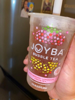 Joyba Strawberry Lemonade Green Bubble Tea - 4pk/12 Fl Oz Cups : Target