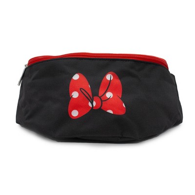 Disney Bag, Fanny Pack, Minnie Mouse Polka Dot Bow Black Red White ...