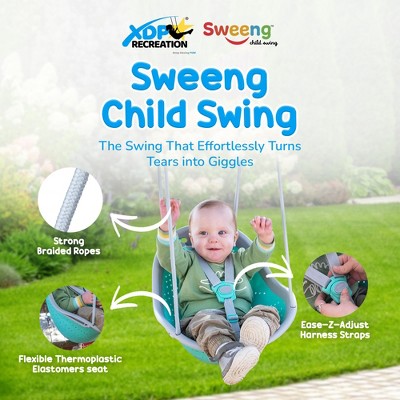 Sweeng Child Swing with Ease Z Adjust Harness Straps, Collapsible and Flexible Design, and Easy ...
