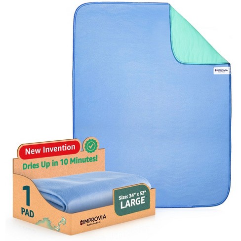 Improvia 34" X 52" Washable Underpads, Heavy Absorbency Reusable ...