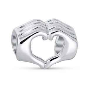 Bling Jewelry .925 Sterling Silver BFF Hand Sign Heart Symbol Sign ...