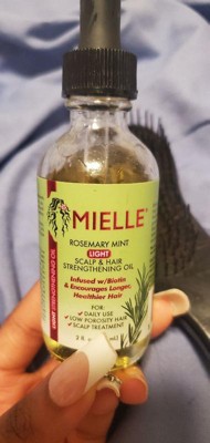 Mielle Organics Rosemary Mint Light Scalp & Hair Strengthening Oil - 2 ...