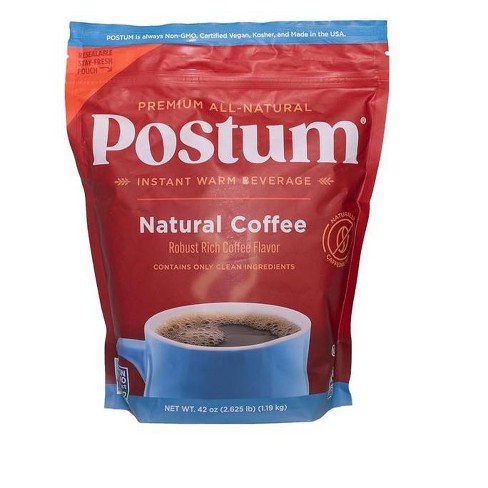Postum Natural Coffee Substitute, Caffeine-free, Made With Roasted ...