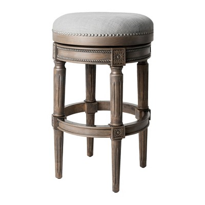 Maven Lane Pullman Backless Kitchen Bar Stool In Reclaimed Oak Finish W ...