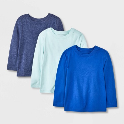 Toddler Boys' 3pk Long Sleeve T-shirt - Cat & Jack™ : Target
