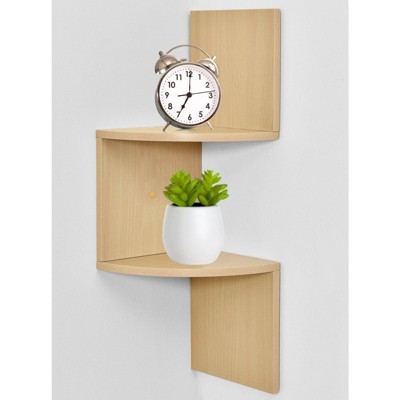 Greenco 2-tier Corner Shelve, Brwon : Target