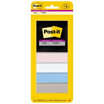 Post-it Notes 5pk Waterfall Simply Serene : Target