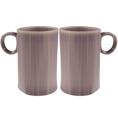 American Atelier Stoneware Loop Handle Mugs, Set Of 2, Cup For Coffee ...