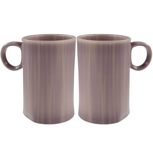 American Atelier Stoneware Loop Handle Mugs, Set Of 2, Cup For Coffee ...