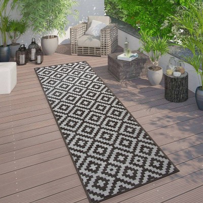 World Rug Gallery Contemporary Geometric Trellis Indoor/outdoor Area ...