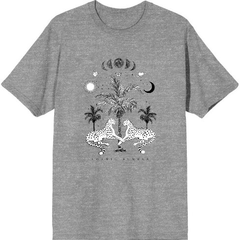 Cosmic Summer Adult Short Sleeve Tee-xxl-heather Gray : Target
