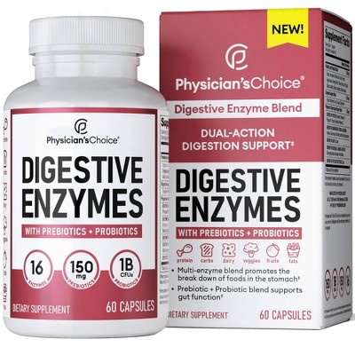 Physician's Choice Digestive Enzyme Probiotic - 60ct : Target