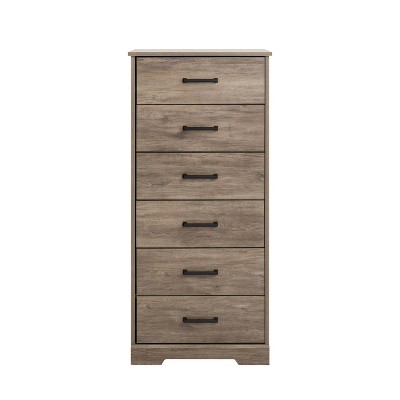 Prepac Rustic Ridge Farmhouse 6 Drawer Bedroom Dresser Brown : Target