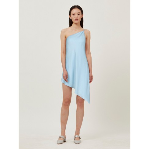 Women's Mermaidcore Angled Hem Mini Dress - Skyride, Large : Target