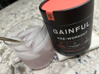 Gainful Pre-workout - Strawberry Lemonade - Caffeinated - 3.2oz : Target