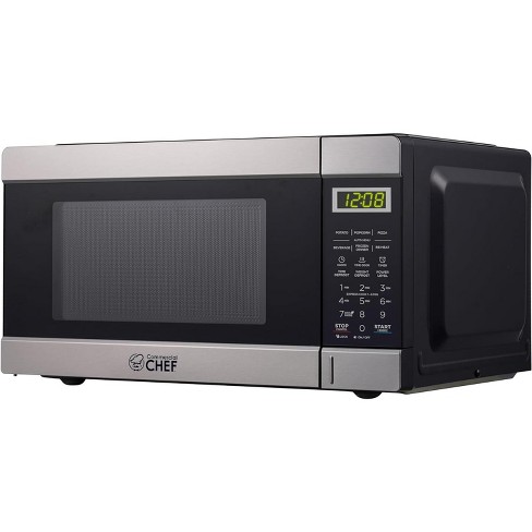 Commercial Chef Countertop Microwave 0.9 Cu. Ft. 900w, Black And ...