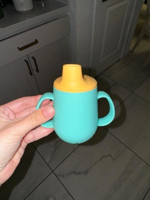 Nuby 2oz 2 Handle Silicone Sippy Cup With Spout Lid - Confetti Neutral ...