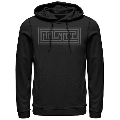 Men's Hell Fest Hell Maze Symbol Pull Over Hoodie - Black - Medium : Target