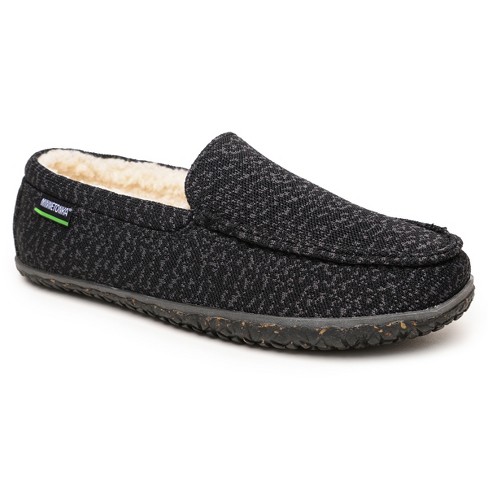 Minnetonka Men's Eco Elm Recycled Loafer Slippers 4709, Black - 13 : Target