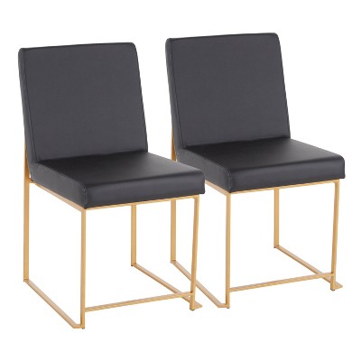 Set Of 2 High Back Fuji Contemporary Dining Chairs - Lumisource : Target