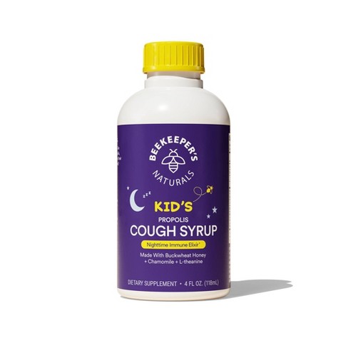 Beekeepers Naturals Kids' Nighttime Propolis Cough Syrup - 4 Fl Oz : Target