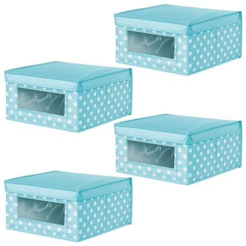 Mdesign Soft Fabric Child/kid Storage Organizer Box - 4 Pack : Target
