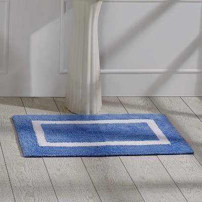 21"x34" Rockaway Cotton Tufted Bath Rug Beige/blue : Target