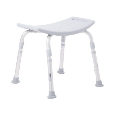 Mckesson Bath Chair With Backrest, Plastic Shower Seat, 1 Count : Target