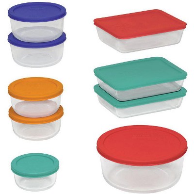 Pyrex Clear Food Storage Container Set 9 Pk : Target