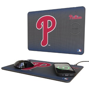 Philadelphia Phillies Linen 15-Watt Wireless Charger and Mouse Pad : Target