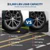 2-Pack 4" Threshold Ramp, 33,000 lb Capacity Rubber Wheelchair Ramp ...