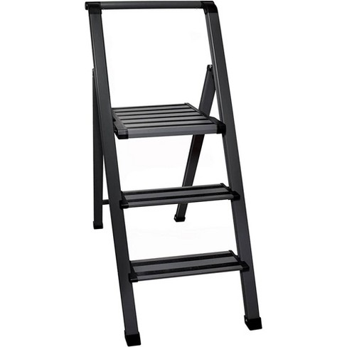 3 Step Ladder Modern - Beautiful Grey Aluminum - By Sorfey : Target