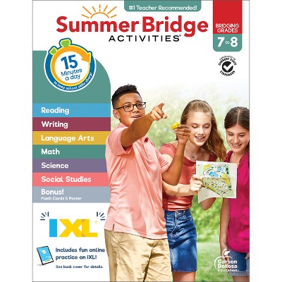 Summer Bridge Activities, Grades 7 - 8 - (paperback) : Target