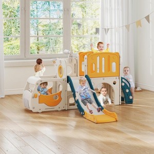 9 in 1 Indoor Slide for Toddler - Freestanding Baby Slide, Playground ...